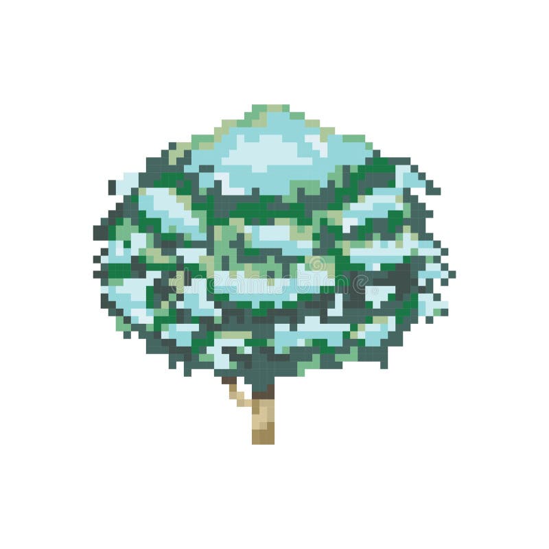 Pixel Art Tree Stump. Vector Illustration Decorative Design Stock ...