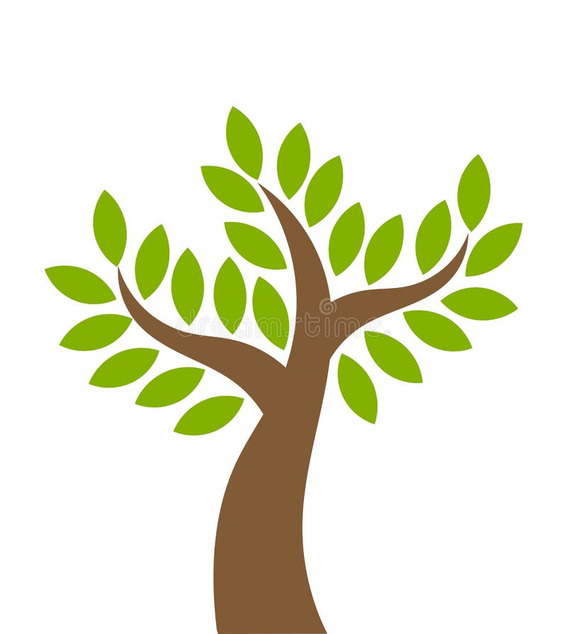 Simple tree vector stock vector. Illustration of beautiful - 137322097