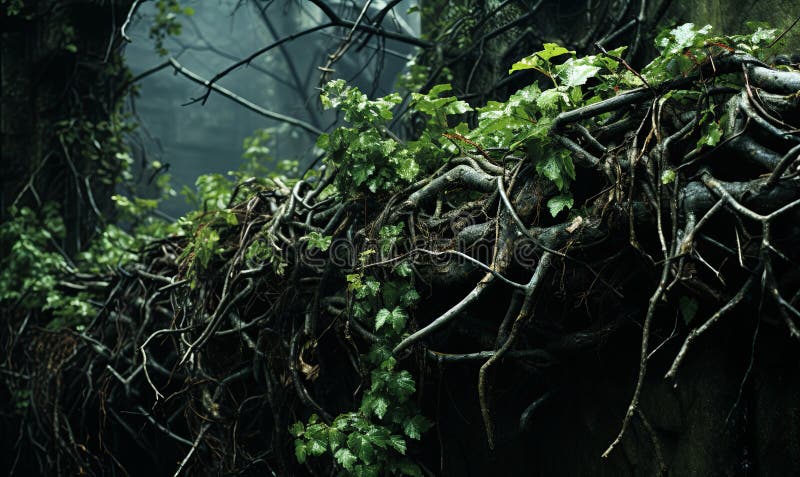Tree Growing Over Rock stock photo. Image of tree, determination ...