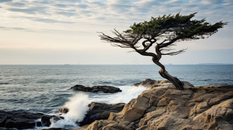 Tree water wind stock illustration. Illustration of branches - 362033133