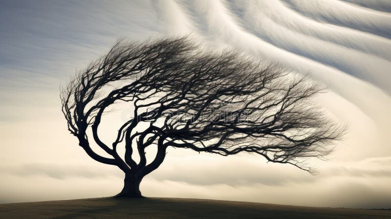 Tree wind texture stock illustration. Illustration of movement - 361502384