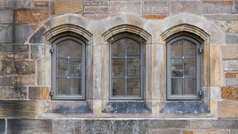 Tree windows in Neo-Gothic stock photo. Image of historic - 65486984