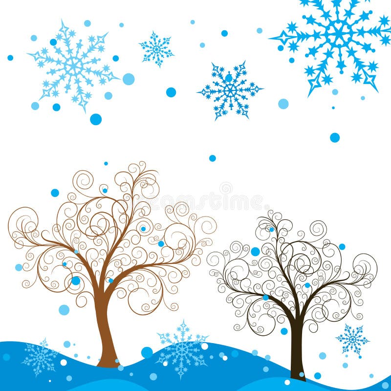 Tree Winter Background Vector Stock Illustrations – 363,215 Tree Winter ...