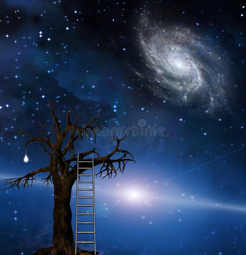 Tree of Wisdom Grows from the Book with Flat Linear Infographic Stock ...