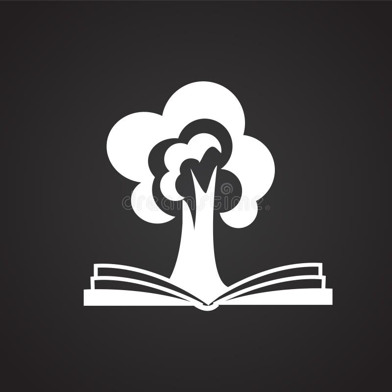 Tree of Wisdom Grows from the Book with Flat Linear Infographic Stock ...