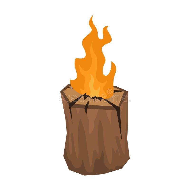 Scout Fire Icon, Cartoon Style Stock Vector - Illustration of outdoor ...