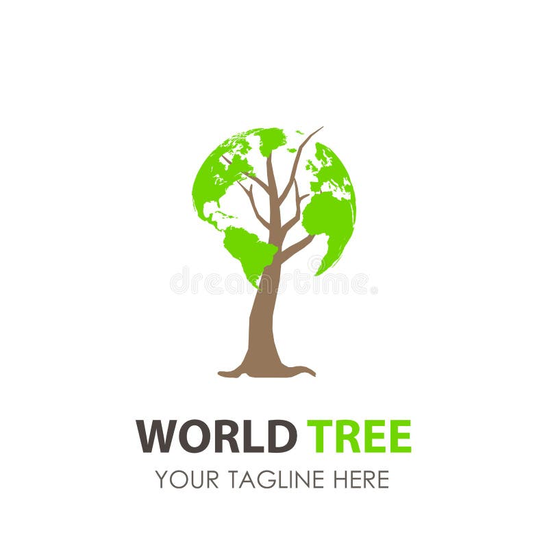 World Tree Logo Icon Design Stock Vector - Illustration of icon, leaf ...