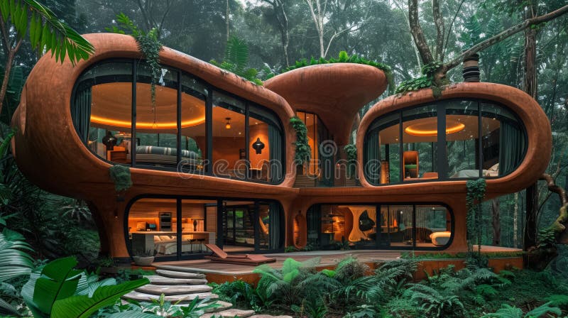 Treehouse-inspired Apartment in the Amazon Rainforest Stock ...