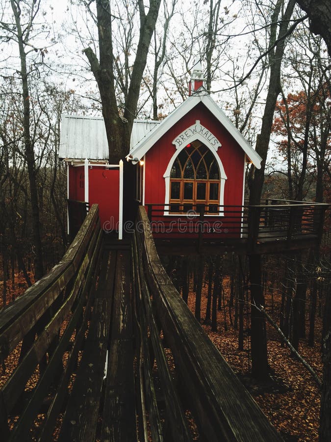 Luxurious Red Treehouse Stock Photos - Free & Royalty-Free Stock Photos ...