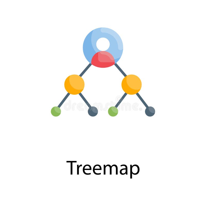 Treemap Vector Outline Icon Design Illustration. Stock Vector ...