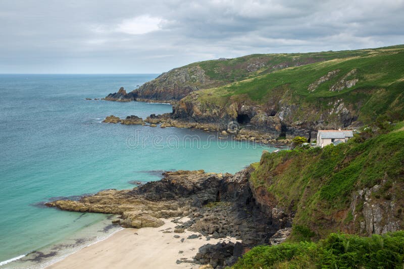 Treen Cove stock photo. Image of british, coastal, landscape - 51505368