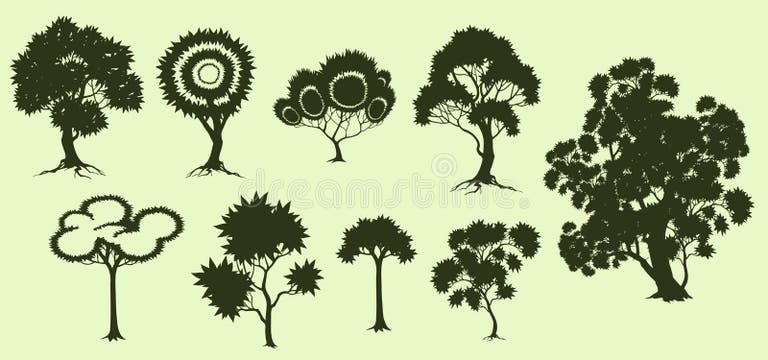 Trees Underbrush Stock Illustrations – 51 Trees Underbrush Stock ...