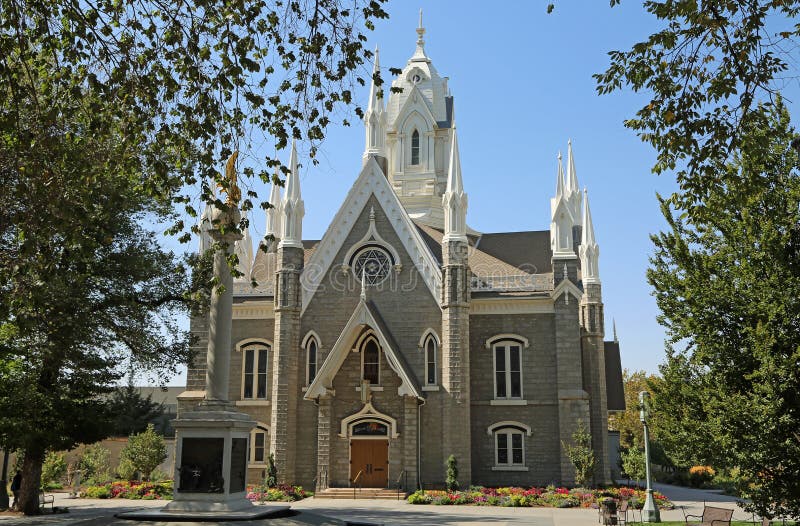 Trees and Assembly Hall stock photo. Image of park, square - 265199182