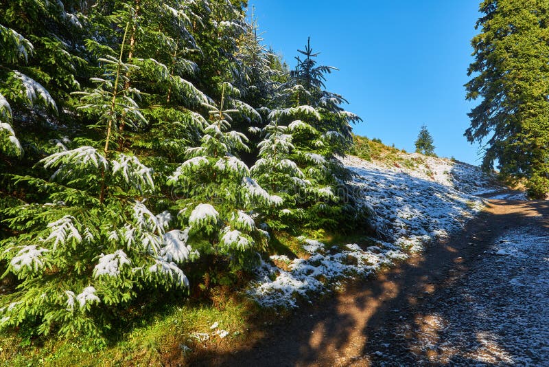 Snow in October Near Desert View Watchtower at Grand Canyon, Arizona ...
