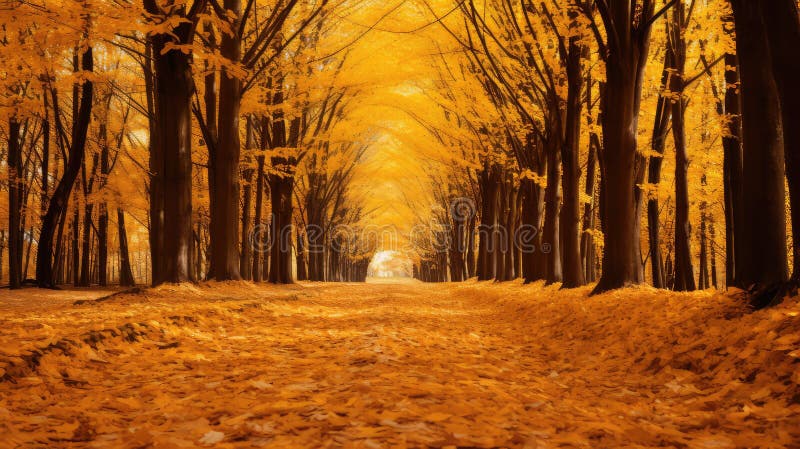 Trees burst gold stock illustration. Illustration of warmth - 328659256