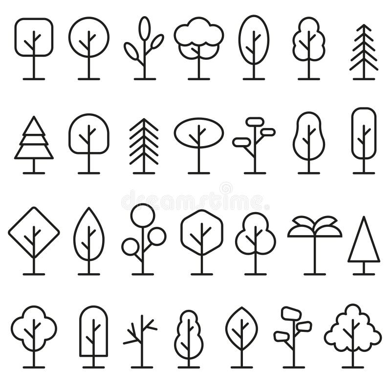 Abstract Line Trees Stock Illustrations – 17,077 Abstract Line Trees ...