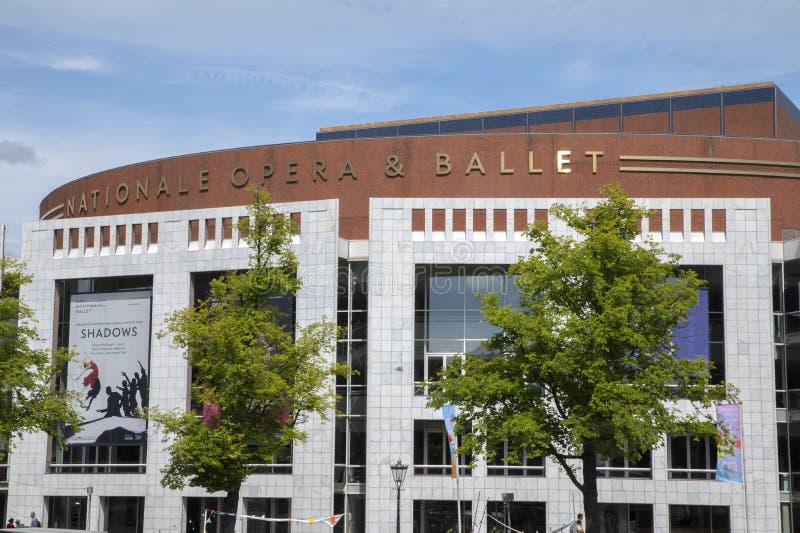 Trees in Front of the Stopera Building at Amsterdam the Netherlands 28 ...