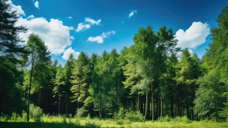 Trees green header stock photo. Image of tranquility - 369068914