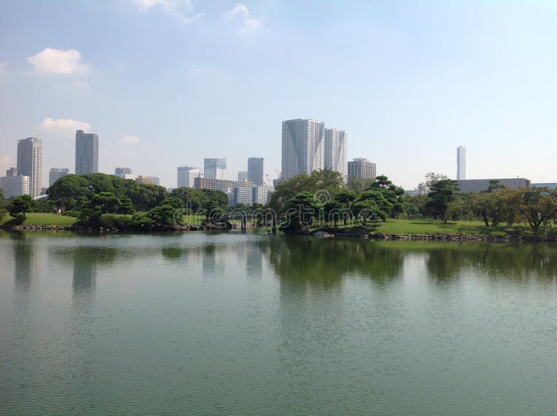 Trees in a Green Park in Tokyo Editorial Stock Photo - Image of road ...