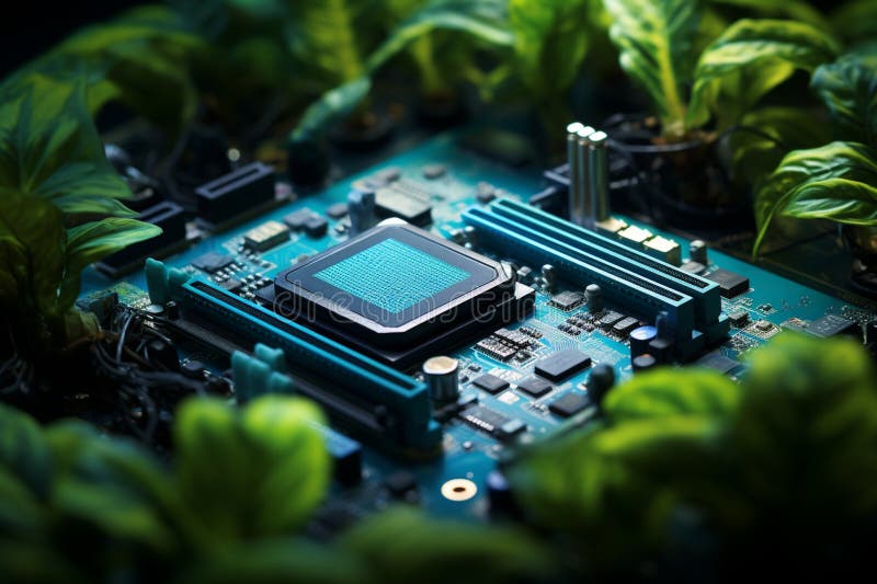 Trees are Growing on Circuit Board Technology Innovations. Digital ...