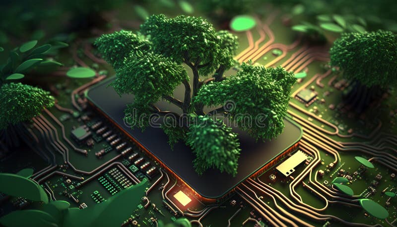 Trees are Growing on Circuit Board Technology Innovations. Generative ...