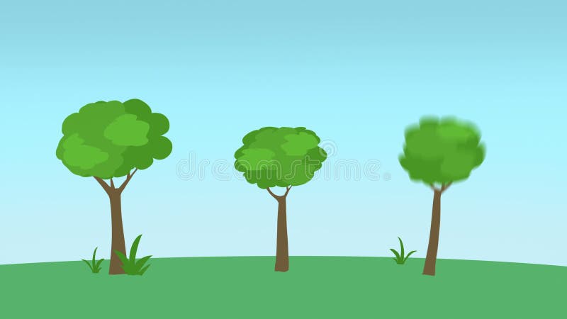 3d Animation Planting Seeding Growing Up To Big Trees. Stock Footage ...