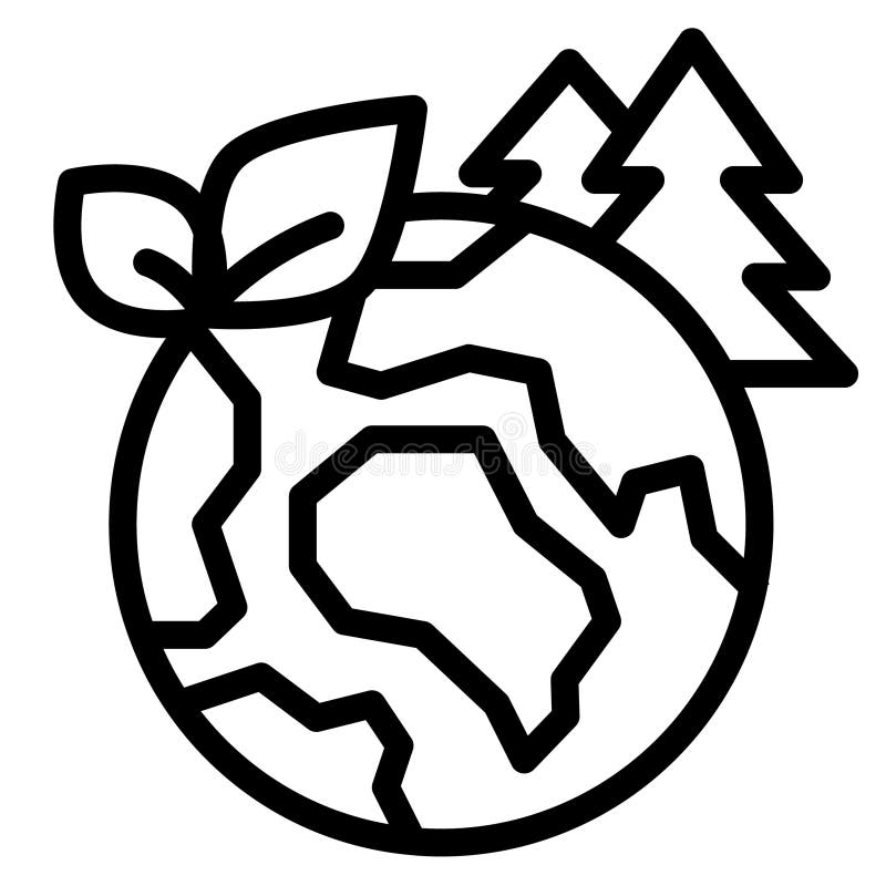 Trees Icon Best Quality Outline Symbol Icon Vector Illustration Stock ...