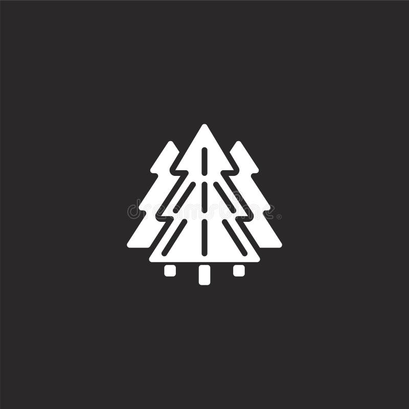 Trees Icon. Filled Trees Icon for Website Design and Mobile, App ...