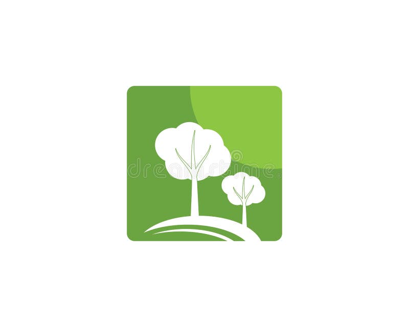 Trees icon logo template stock vector. Illustration of icon - 134437781
