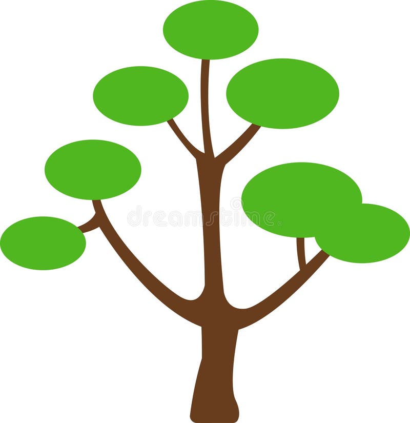 Trees Icon. Nature or Healthy Lifestyle Topic Stock Vector ...