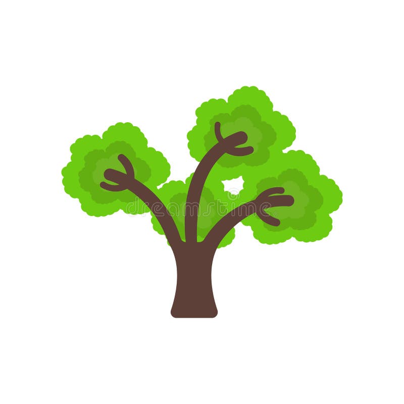 Trees Icon Vector Isolated on White Background, Trees Sign , Lin Stock ...