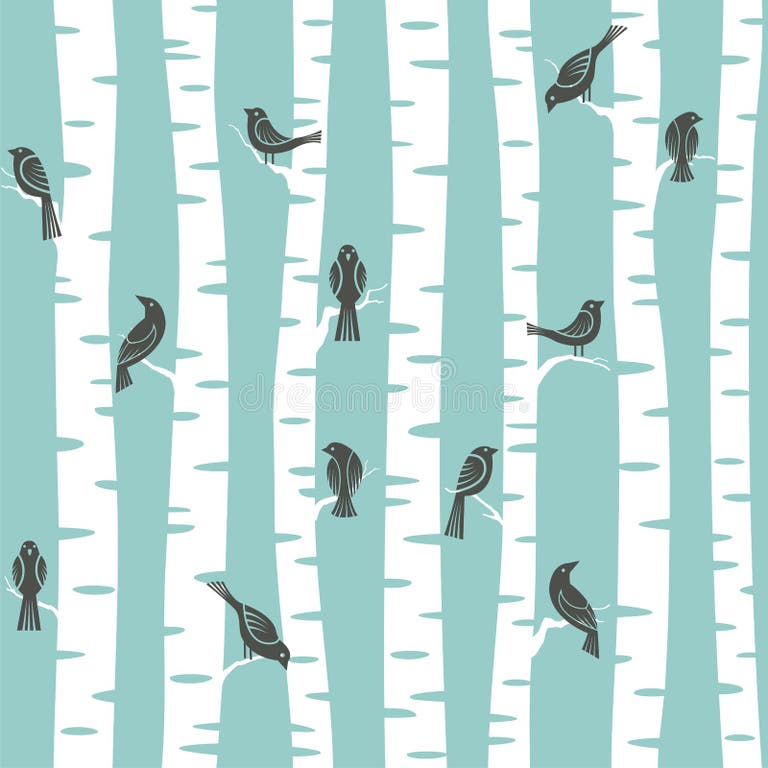 Trees pattern stock vector. Illustration of modern, background - 16036301