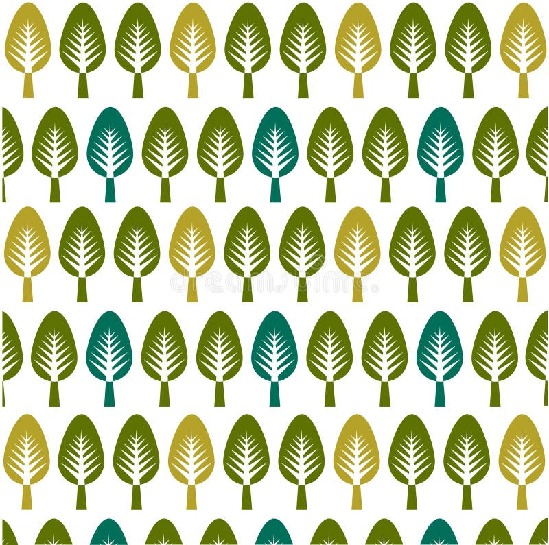 Trees Pattern, Floral Card, Floral Background Stock Vector ...