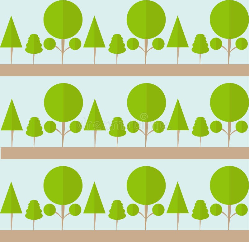 Trees pattern stock vector. Illustration of paradise - 97340717