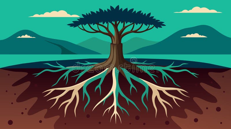 The Trees Roots Seemed To Dive Deep into the Ground a Metaphor for the ...