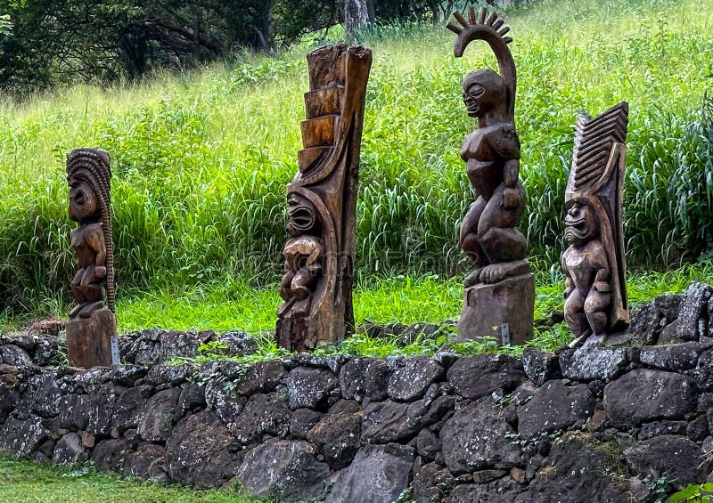 Trees and Scenery on the Grounds of Kualoa Ranch on Oahu in Hawaii ...