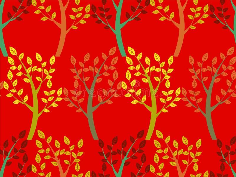 Trees seamless pattern stock vector. Illustration of weather - 36058661