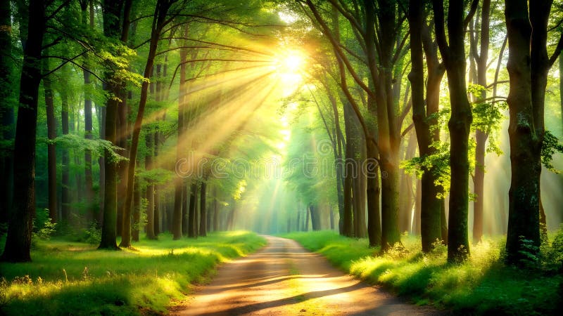 Trees and Shadows: a Tranquil Composition of a Forest Path Generative ...