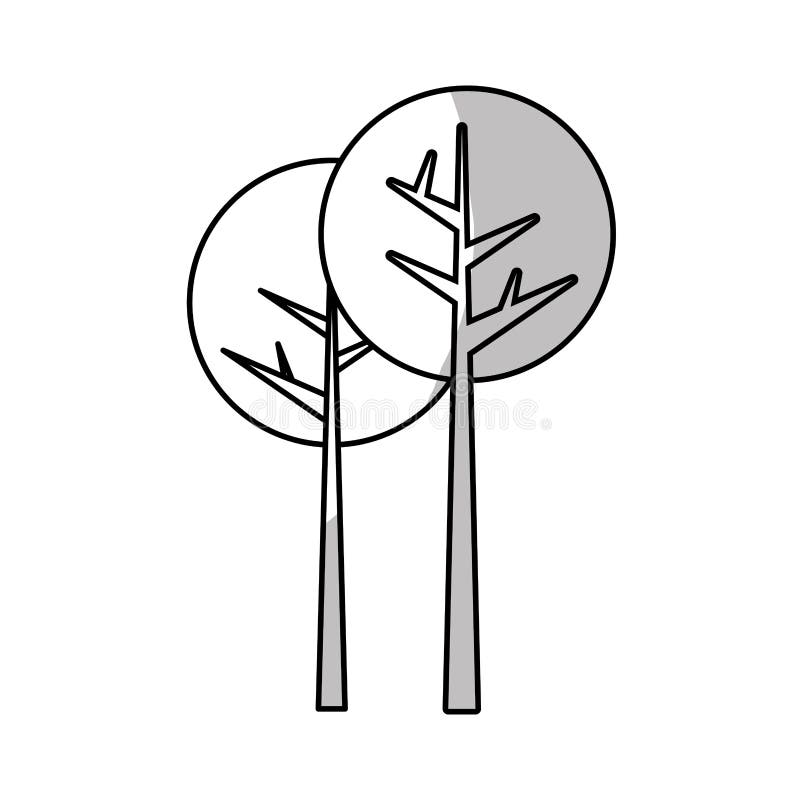 Trees tall plant icon stock illustration. Illustration of design - 83972163