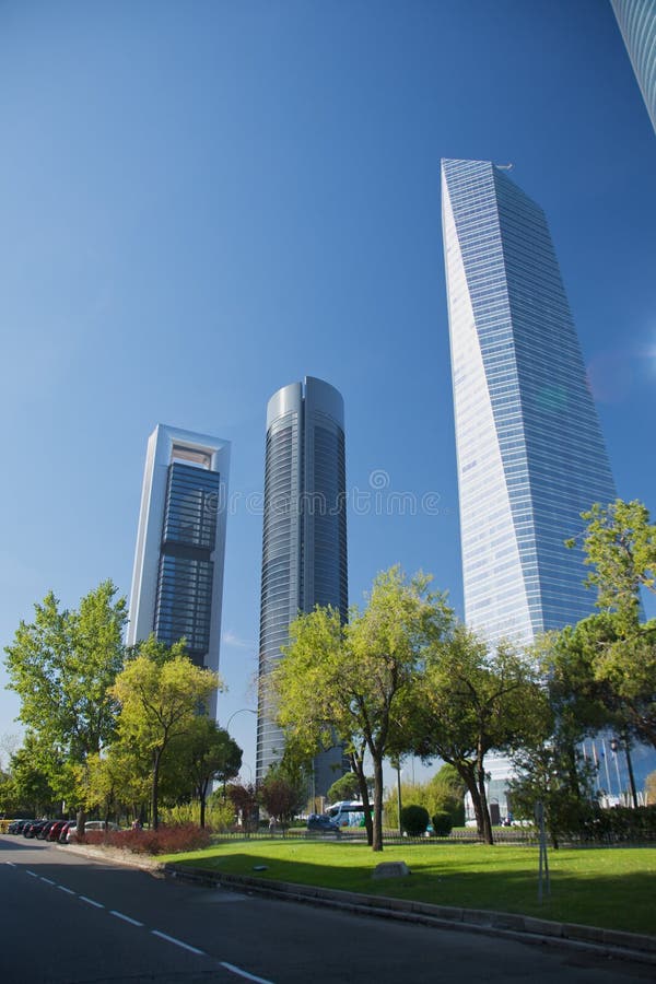 Trees and three towers stock photo. Image of lantern - 12096516