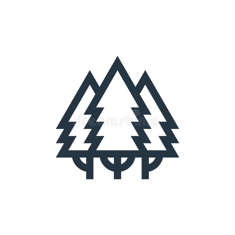 Trees Vector Icon. Trees Editable Stroke. Trees Linear Symbol for Use ...