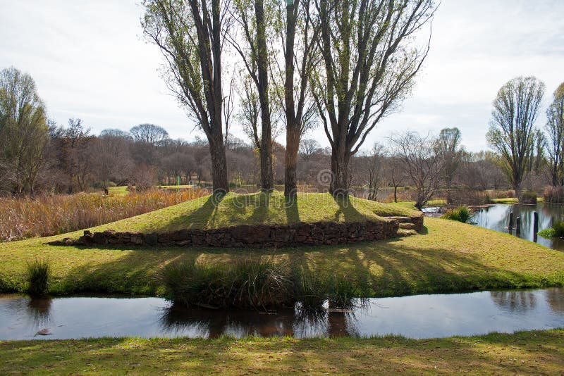 TREES and WATER in a PARK stock photo. Image of water - 95580694