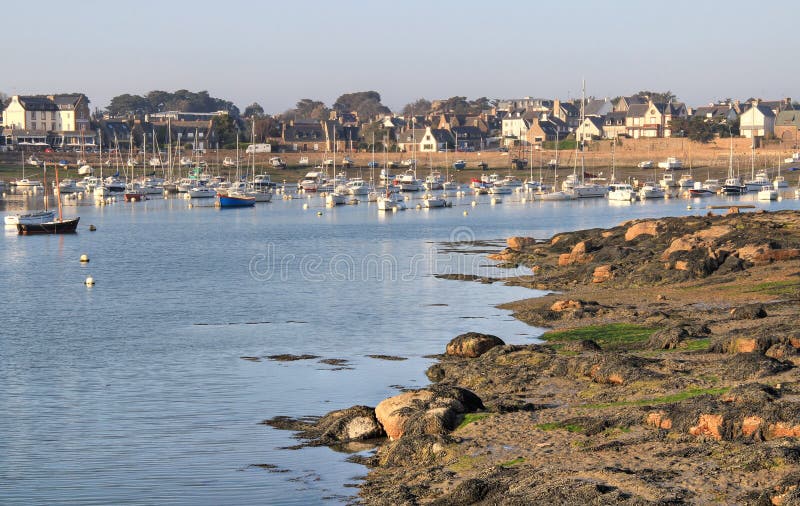 Tregastel stock image. Image of ship, tregastel, boat - 24803341