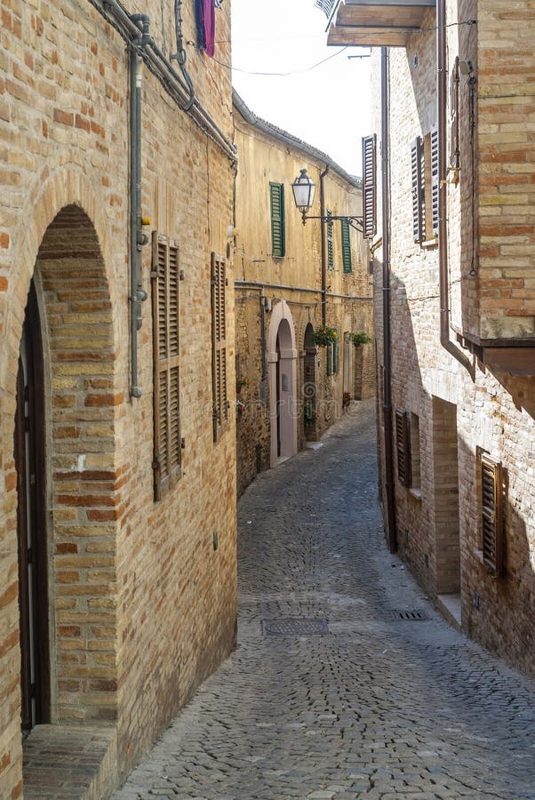 Treia (Marches, Italy) stock photo. Image of architecture - 28918322