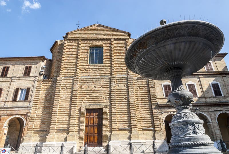 Treia (Marches, Italy) stock photo. Image of arcade, medieval - 28963320