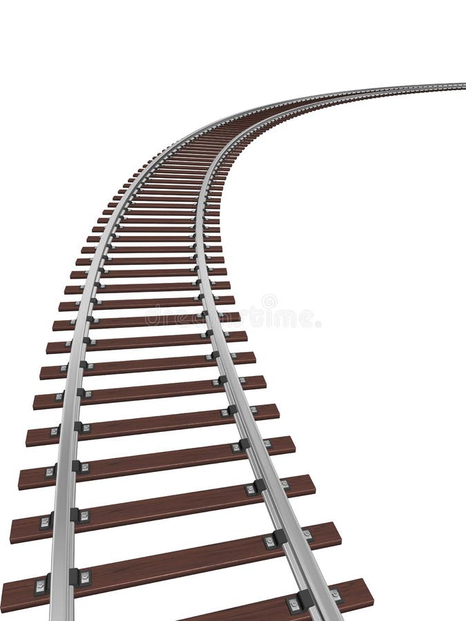 De spoorweg voor een trein stock illustratie. Illustration of ...