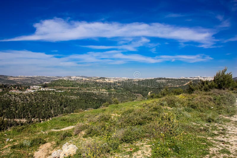 Trek in Israel stock image. Image of middle, countryside - 114324799