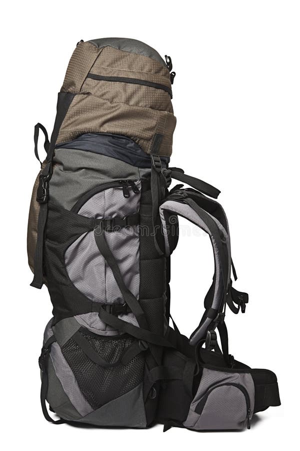 Trekking backpack isolated stock image. Image of summer - 13129441