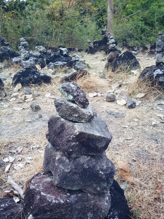 Trekking Mini Rock Formation 2018 Stock Photo - Image of build ...