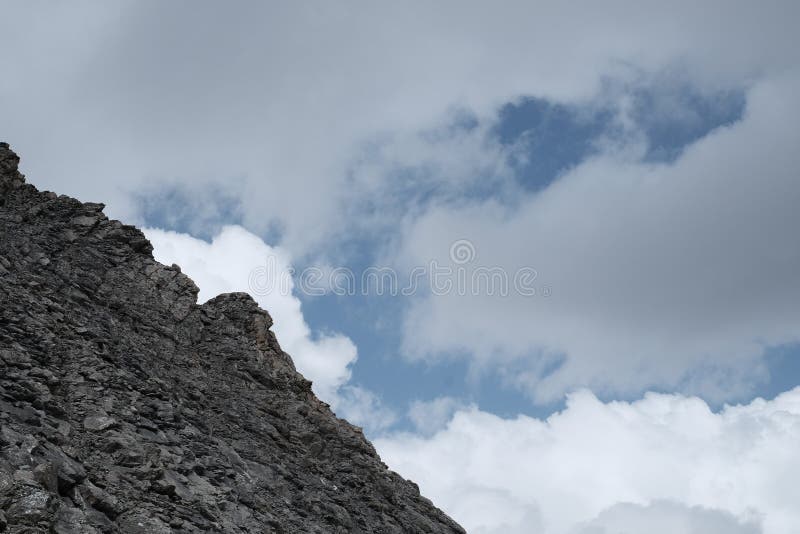 Trekking on the Rocciamelone Stock Image - Image of natural, landscape ...